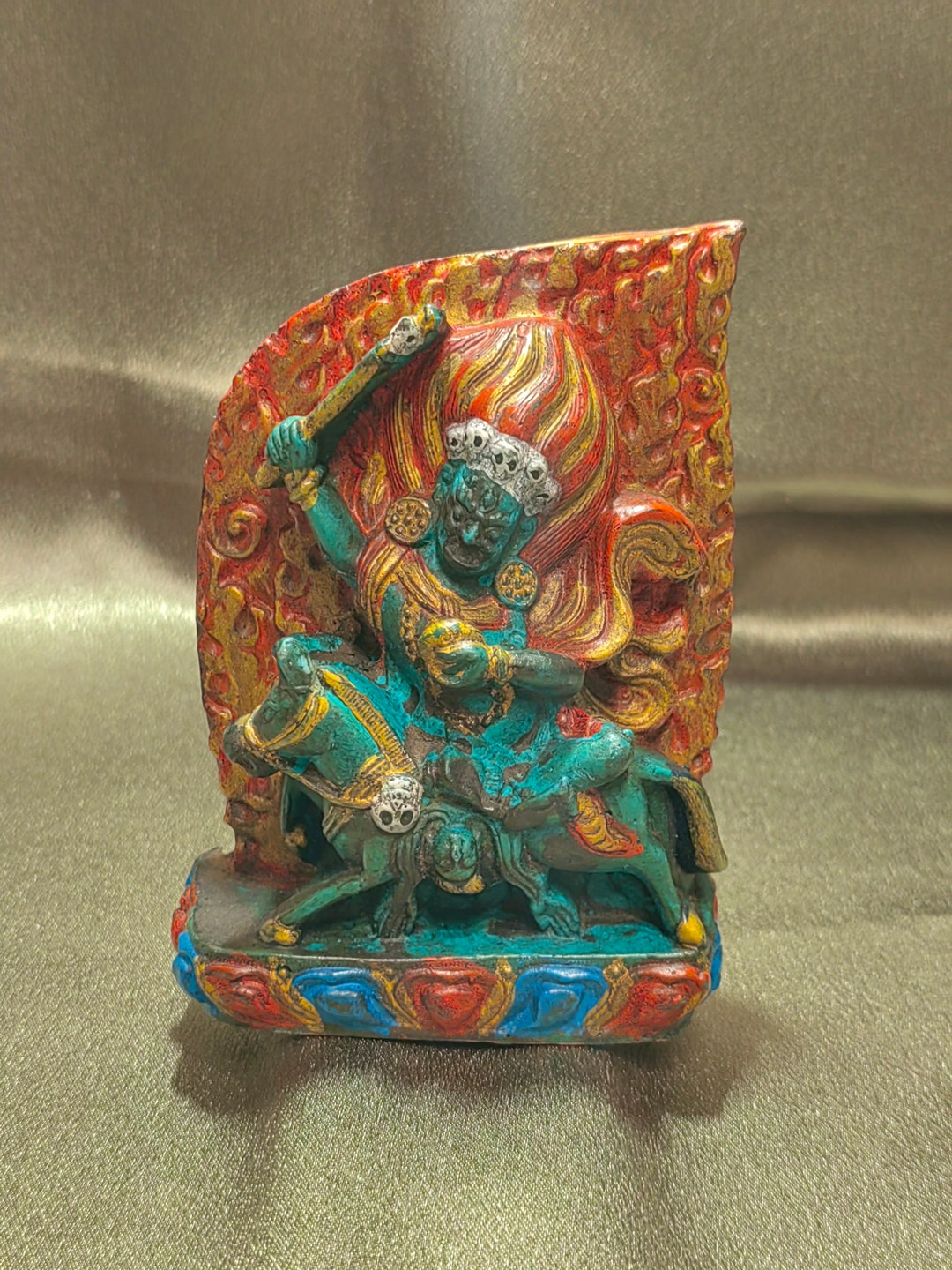 Original Handmade Damcanrdorje Legs Pa Tsatsa, Tibetan Clay Tsatsa ...