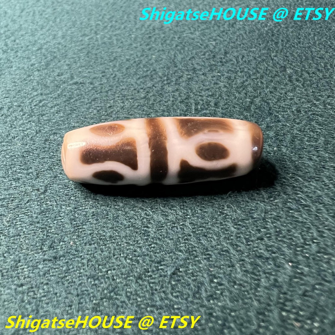 Antique Long Type Special Pattern Dzi Beadtibetan Chung - Etsy