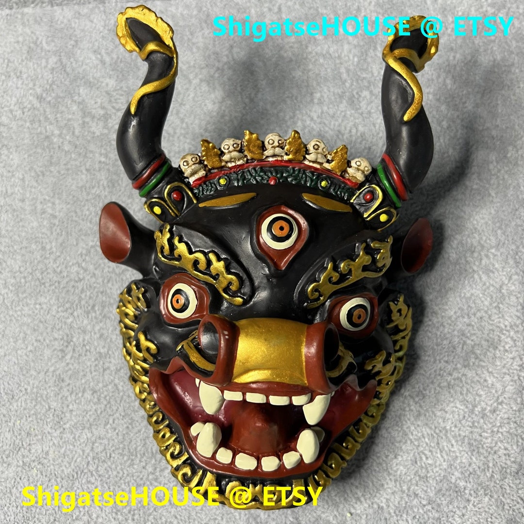 Original Vintage Tibetan Mask, Interior Decoration, Not for Wearing ...