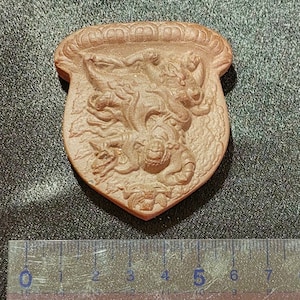 Original Handmade Wrathful Padmasambhava Tsatsa, Tibetan Clay Tsatsa ...