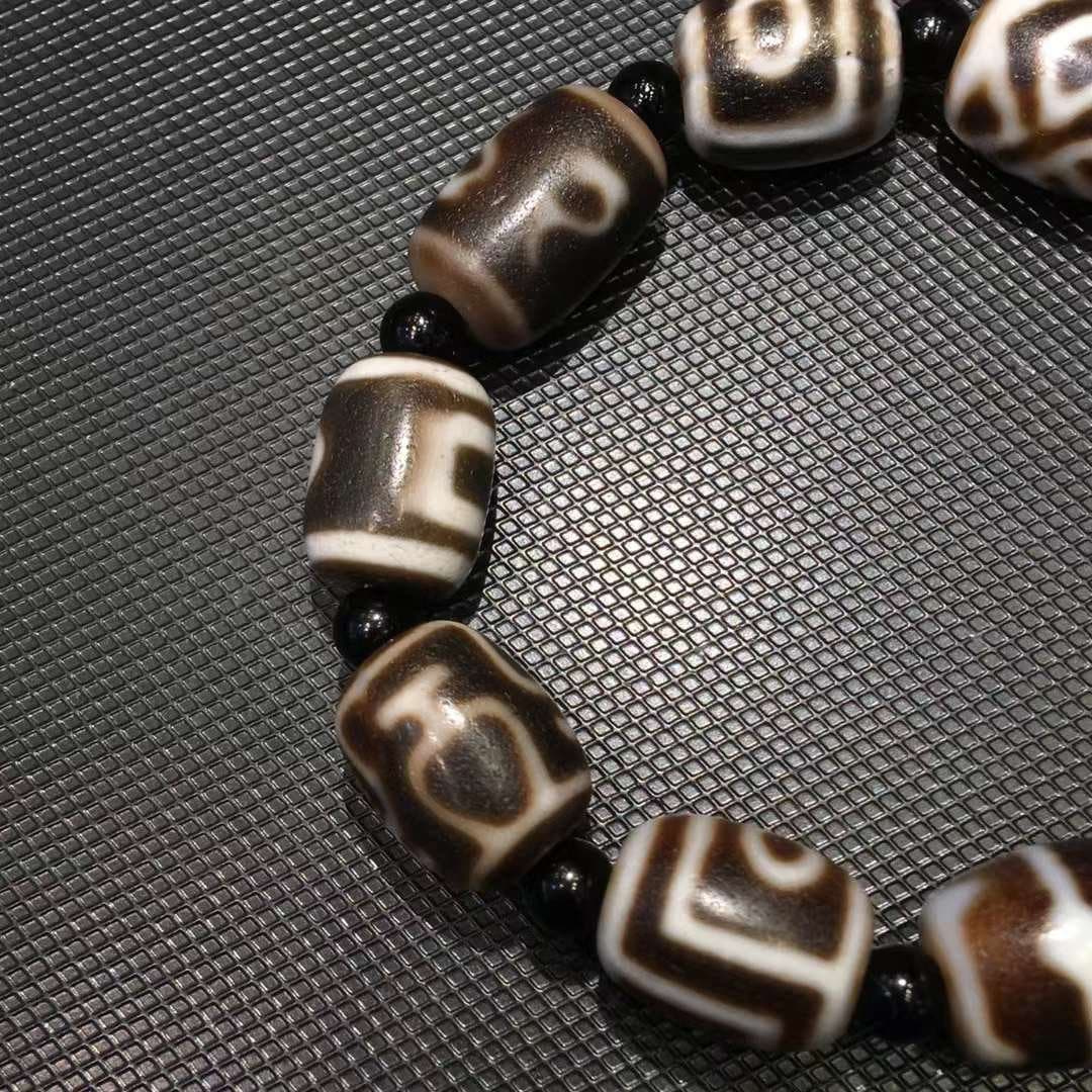 Handmade Tibetan Vintage Multi Dzi Bead Bracelet Tibetan - Etsy