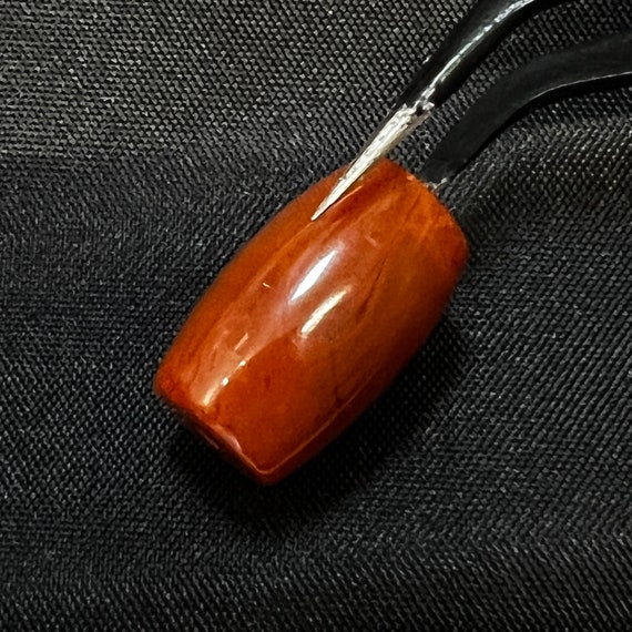 Original Barrel shape Red Agate Chung Bead, Tibetan C… - Gem
