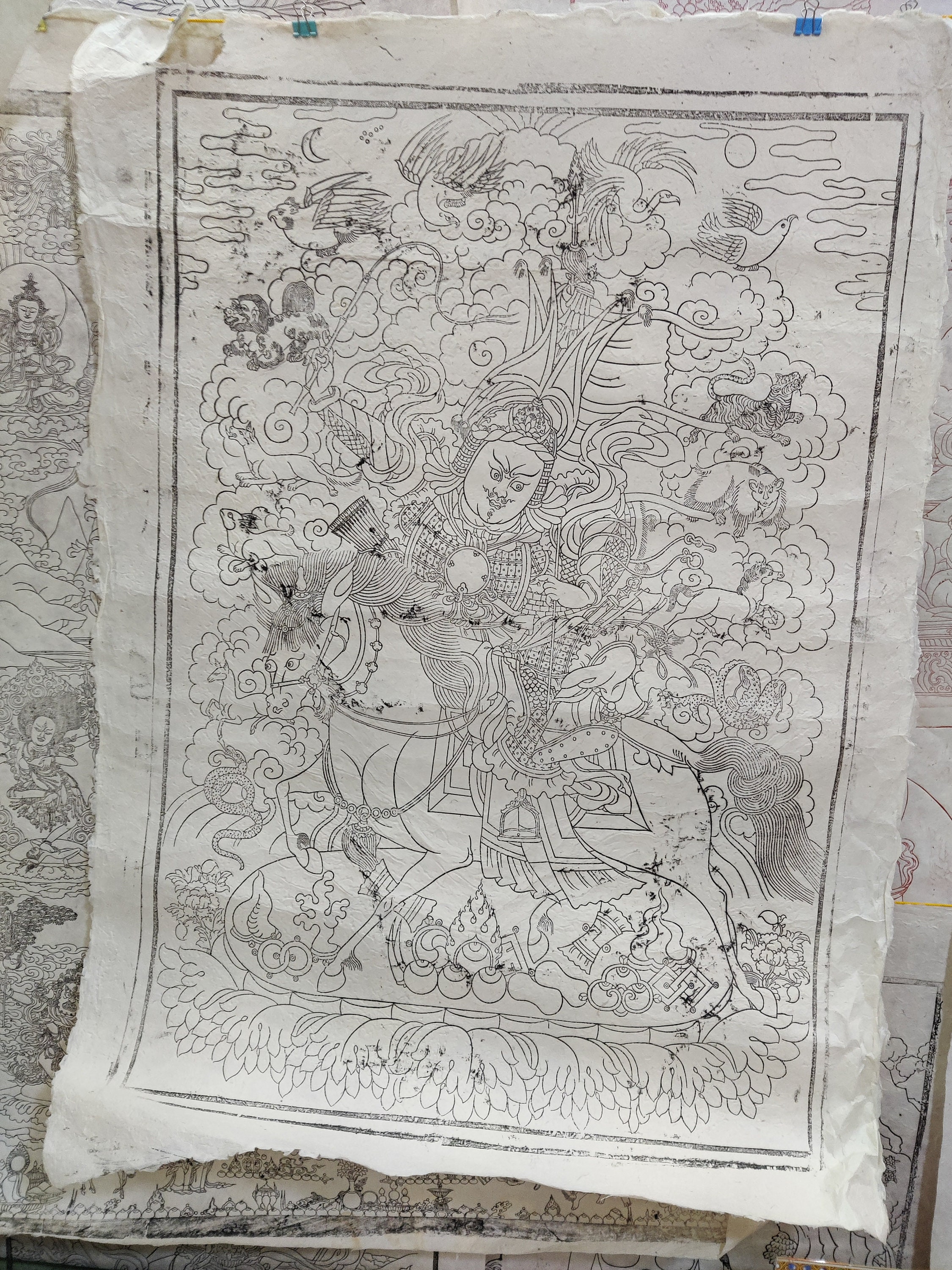 Unframed Tibetan Buddhist Art Derge Printing Monastery Art - Etsy