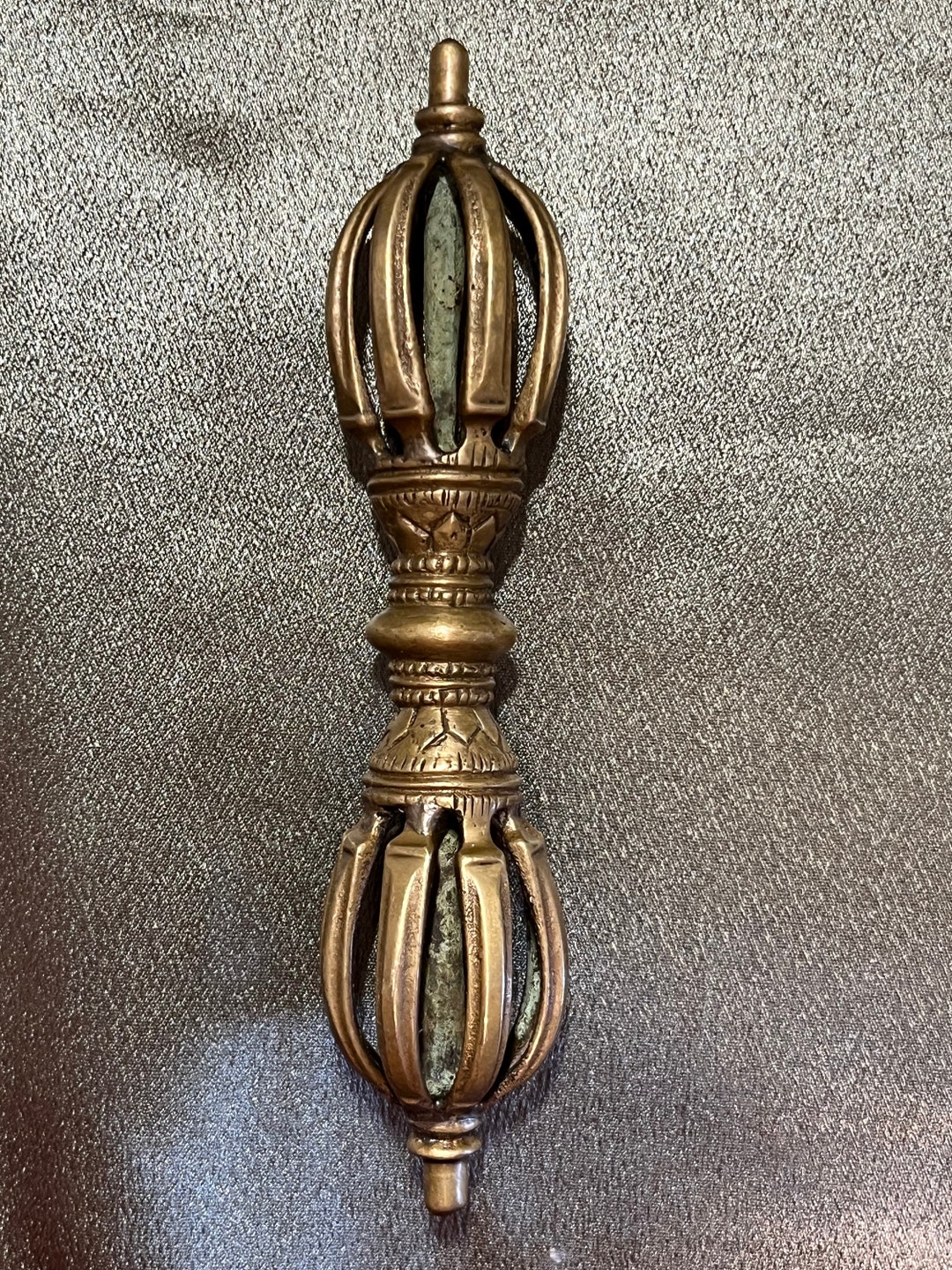 Handmade Large Size Brass Nine-pronged Vajra Dorje,tibetan Buddhism ...