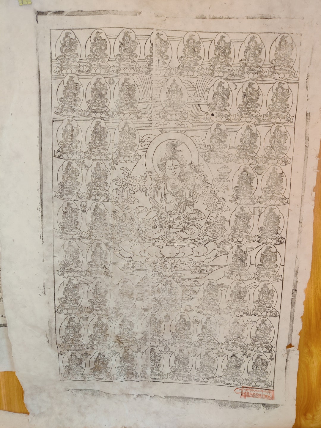Unframed, Tibetan Buddhist Art, Derge Printing Monastery Art, AAA ...