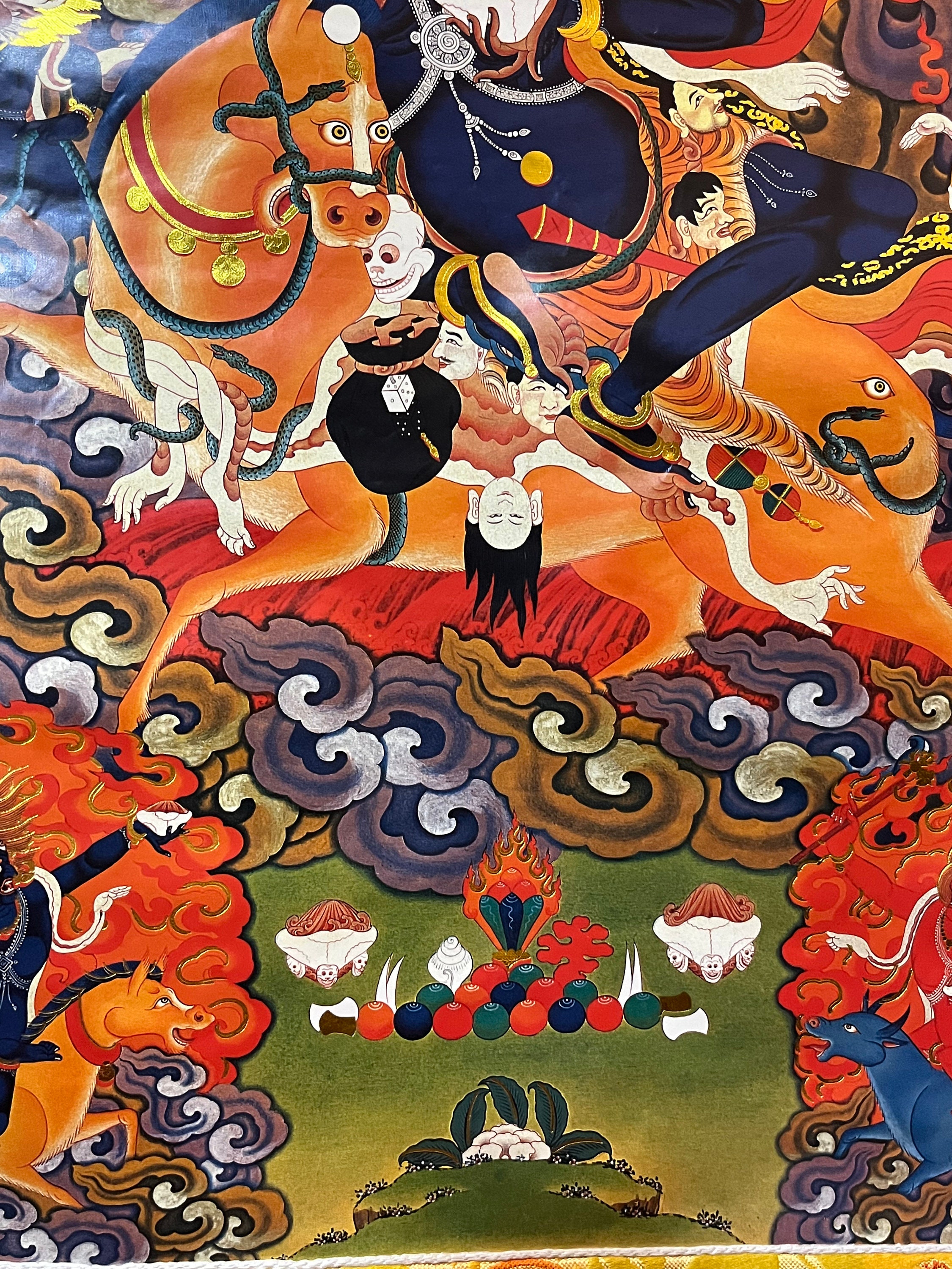 Premium Handmade Palden Lhamo Tibetan Thangka Art Painting - Etsy