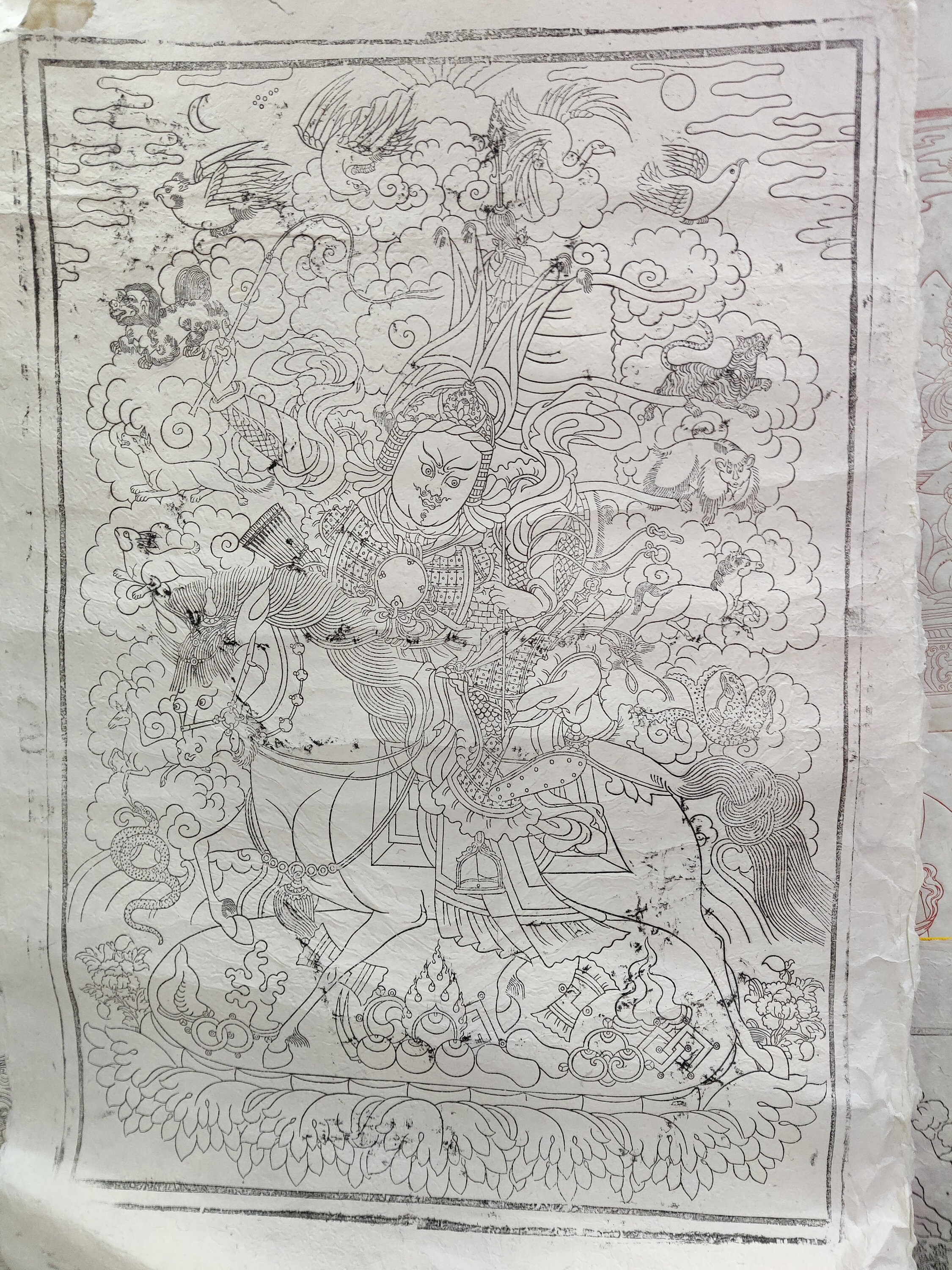 Unframed Tibetan Buddhist Art Derge Printing Monastery Art - Etsy