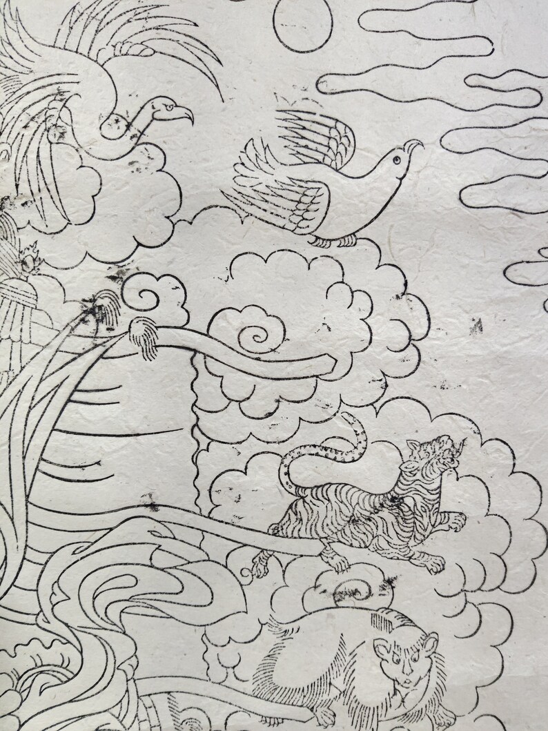 Unframed Tibetan Buddhist Art Derge Printing Monastery Art - Etsy