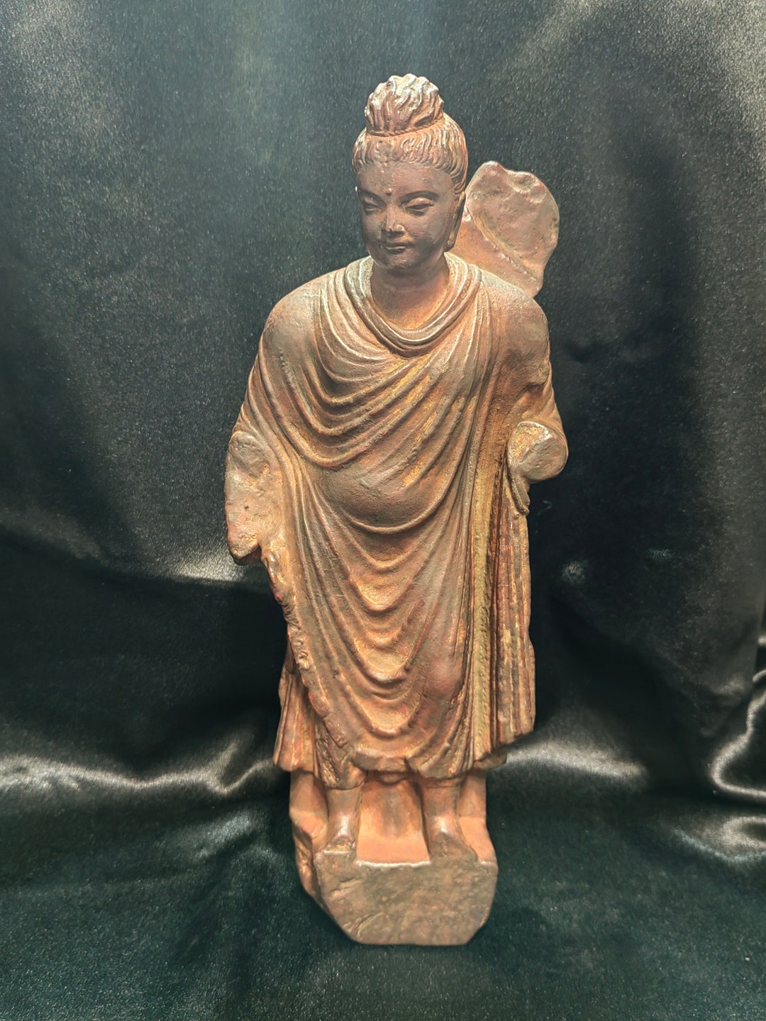Handmade Gandhara Sakyamuni Buddha Standing Statue, Polystone Gandhara ...