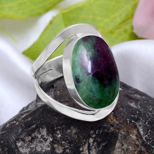 Ruby Emerald Ring - Etsy