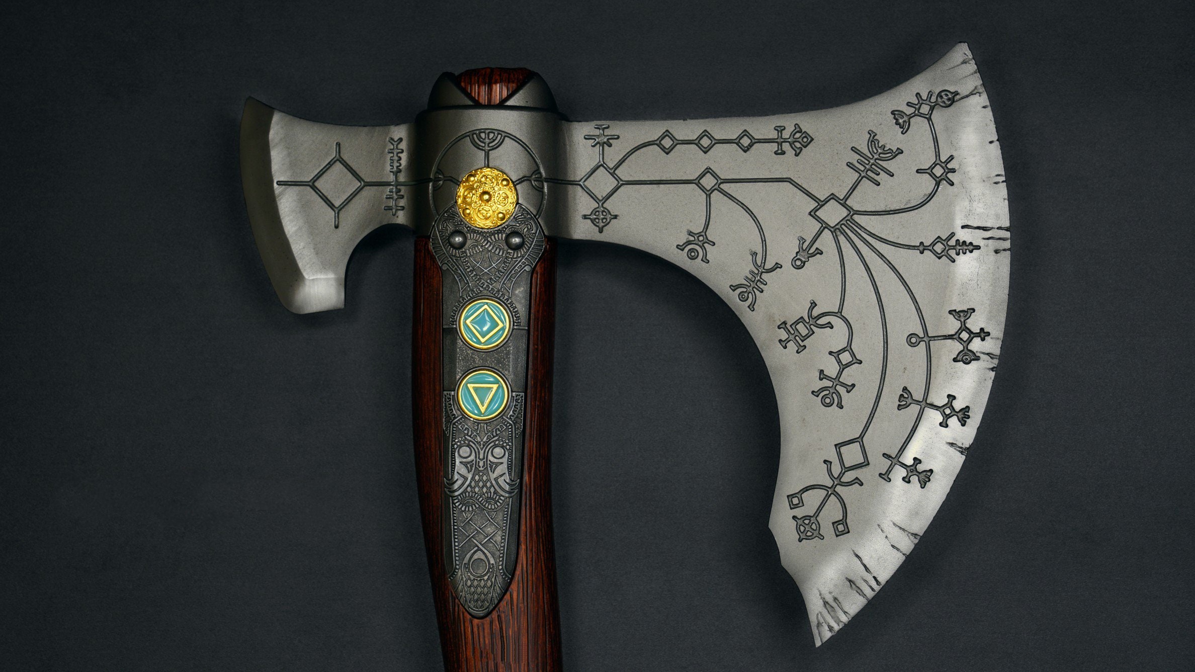 God of War Leviathan Axe Metal Kratos Axe 39 16.5 Lb - Etsy