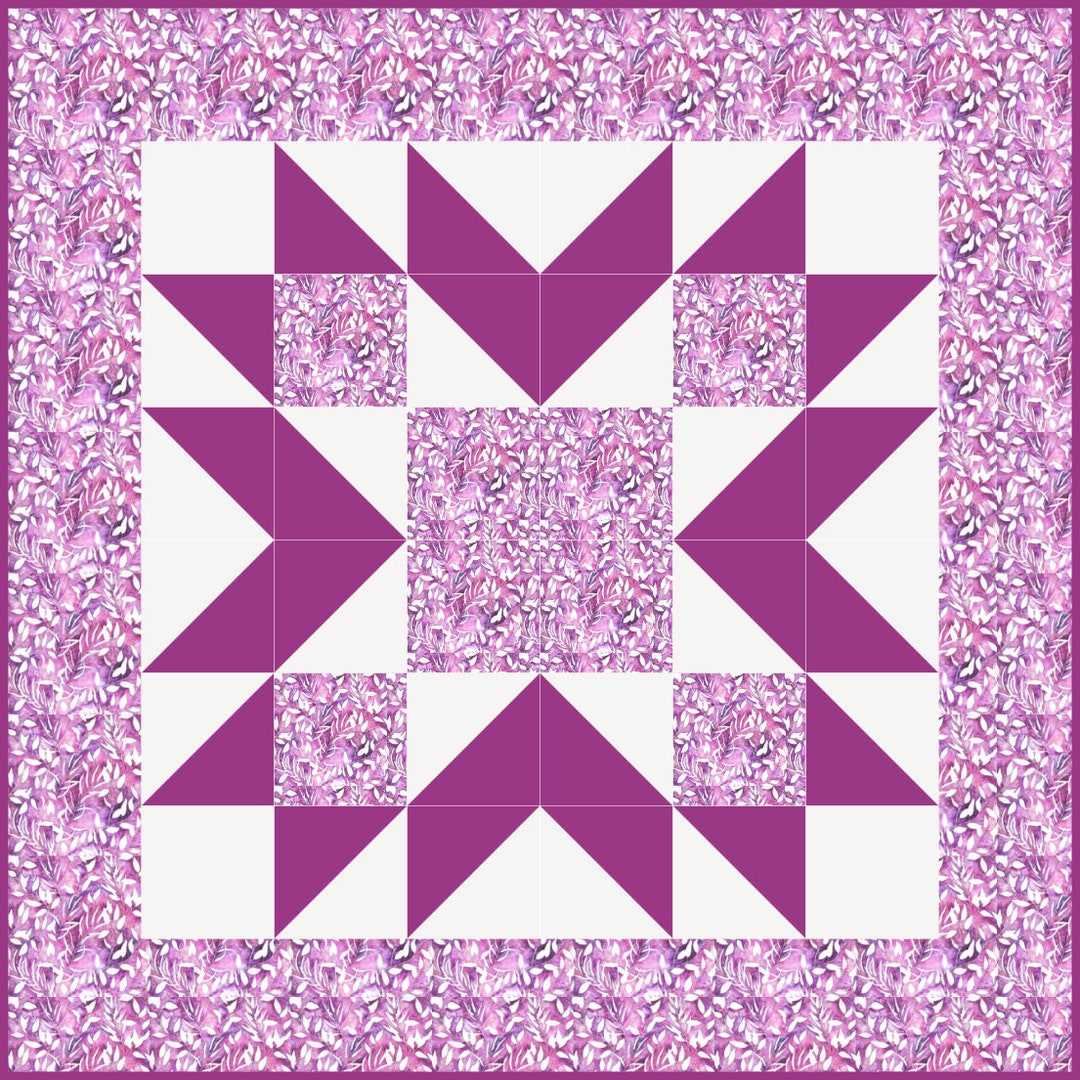 Stunning Starburst Quilt Pattern - Multiple Sizes - Etsy