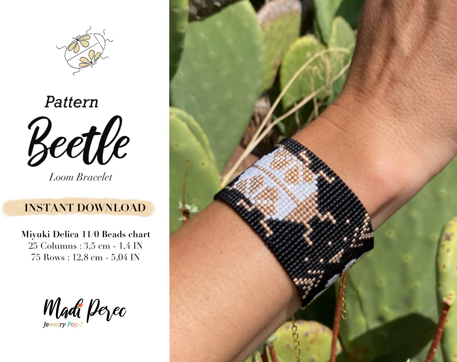 Miyuki Pearl Weave Bracelet Design I Delicas Pearl Weave I Miyuki ...