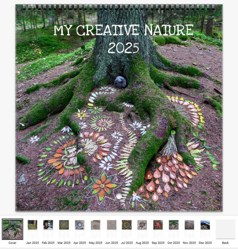 US & CANADA Wall Calendar 2025 Landart Nature Earth Art Land Art - Etsy