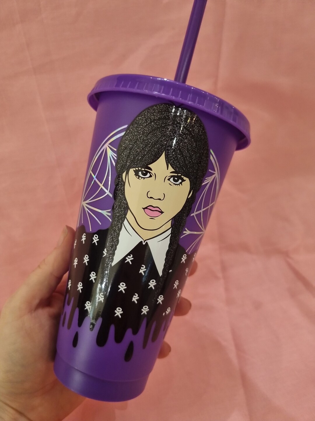 Wednesday Addams Family Inspired 24oz Cold Cup custom - Etsy