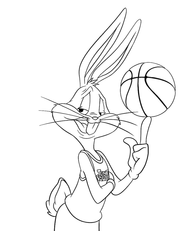 Bugs Bunny Basketball SVG - Etsy