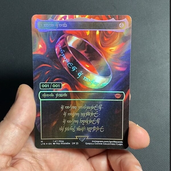 Mtg One of One Ring Card - Etsy