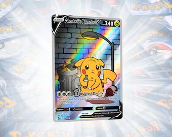 Pikachu Full Art Card - Etsy