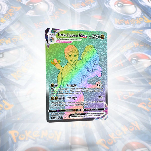 Custom Pokemone Card - Etsy