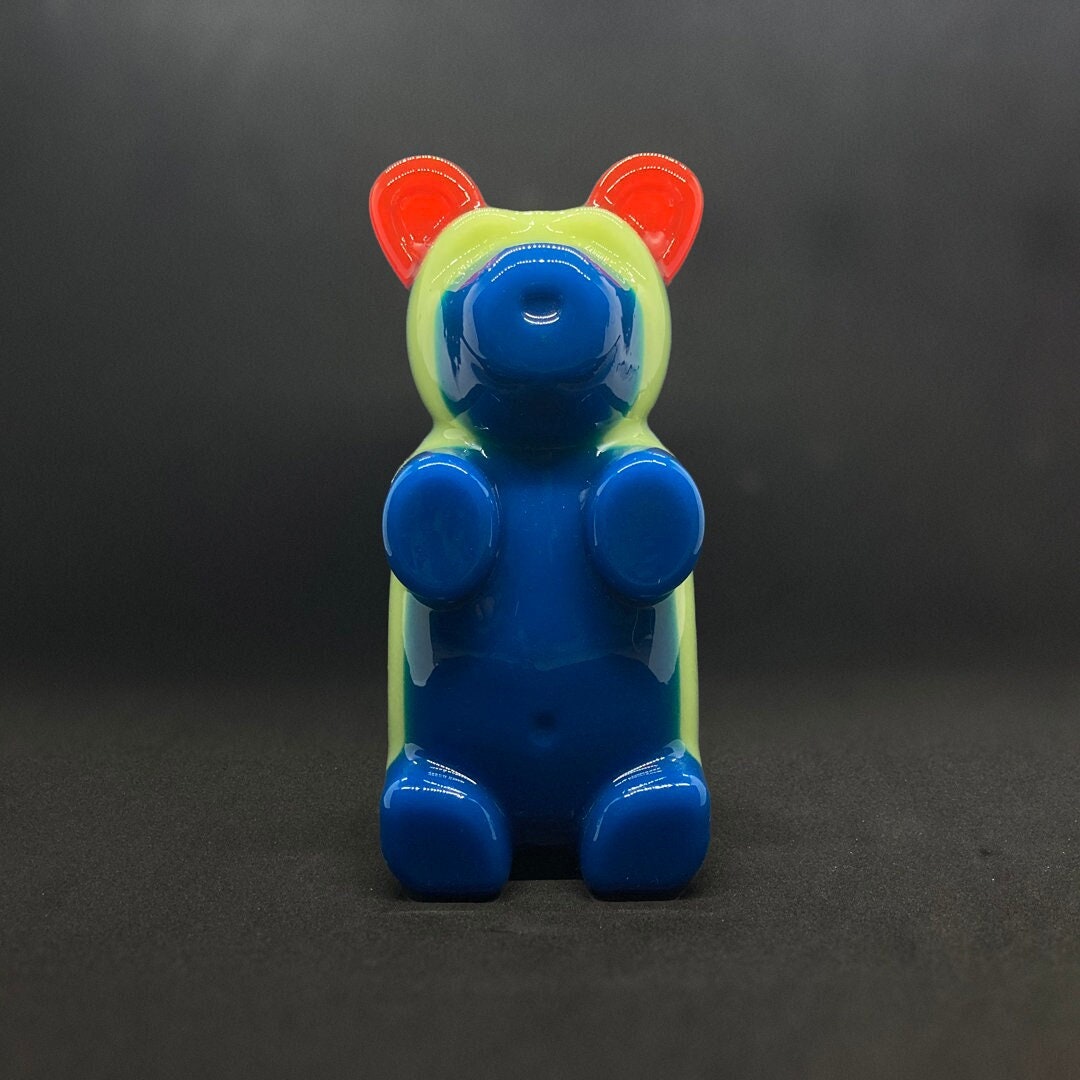 Giant Striped Gummy Bear Resin Statue & Bookend Colorful, Bright, Fun ...