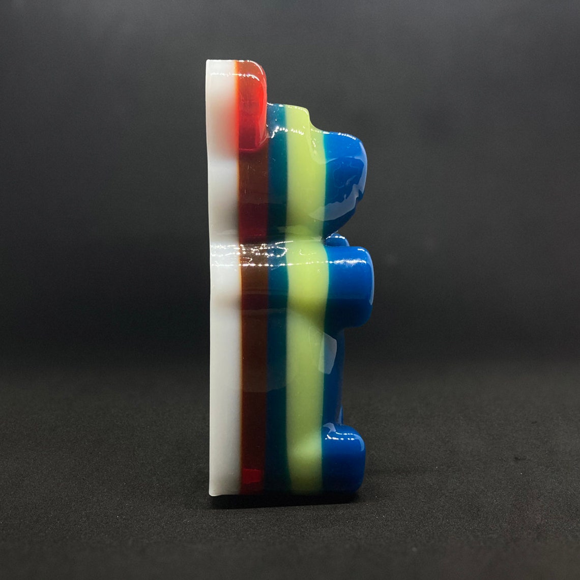 Giant Striped Gummy Bear Resin Statue & Bookend Colorful - Etsy