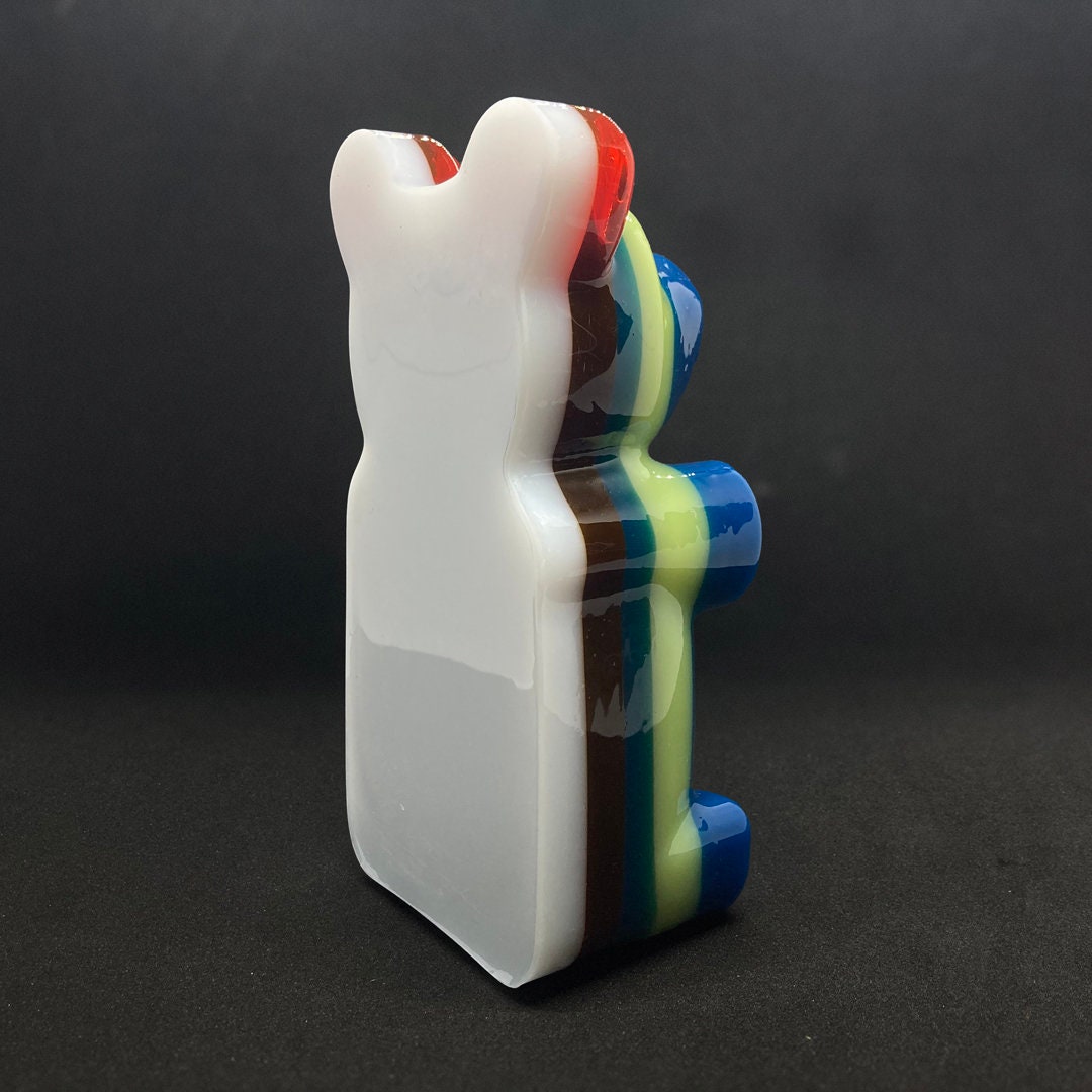 Giant Striped Gummy Bear Resin Statue & Bookend Colorful, Bright, Fun ...