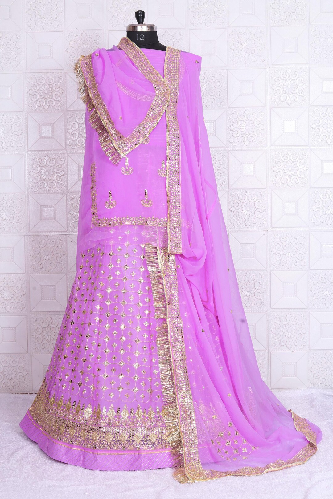 Rajasthani Rajputi Poshak for Women, Royal Half Pure Wedding Chaniya ...