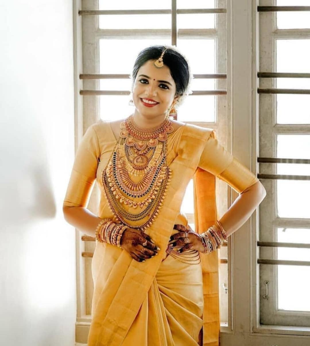 Yellow Bridal Saree for Women, Designer Wedding Saree Blosue ...