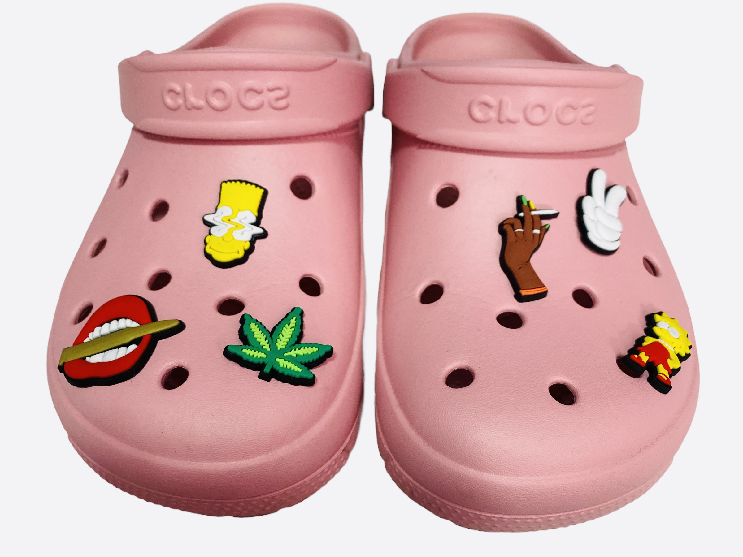 420 Charm Set Bart Simpson Lisa Simpson Croc Accessories - Etsy