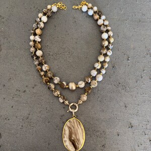 Jasper Necklace Statement Necklace for Women Handmade - Etsy