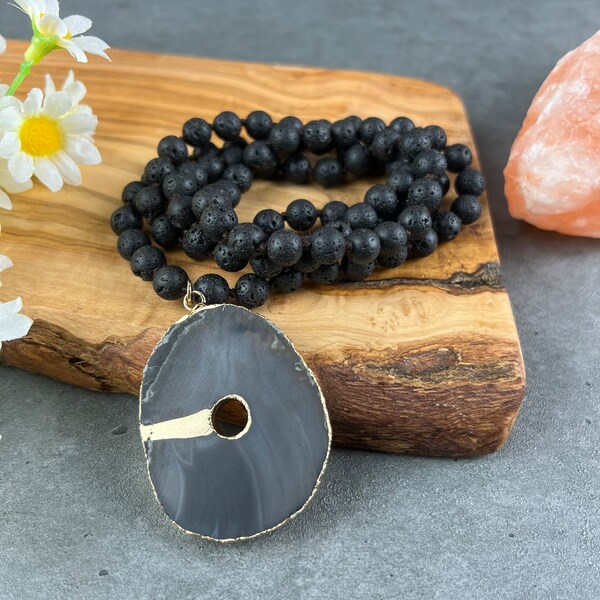 Lava Rock Diffuser Necklace - Etsy