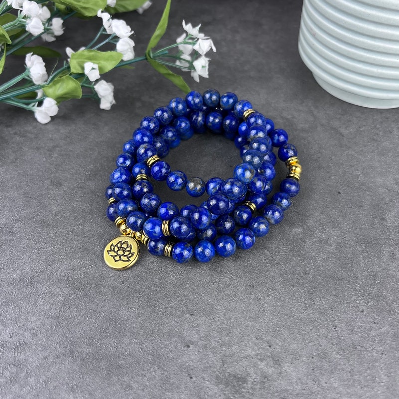 108 Beads Lapis Lazuli - Etsy