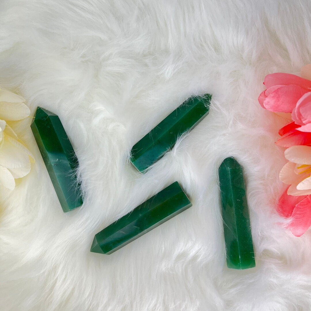 Natural Green Aventurine Tower, Aventurine Obelisk Wand, Green ...