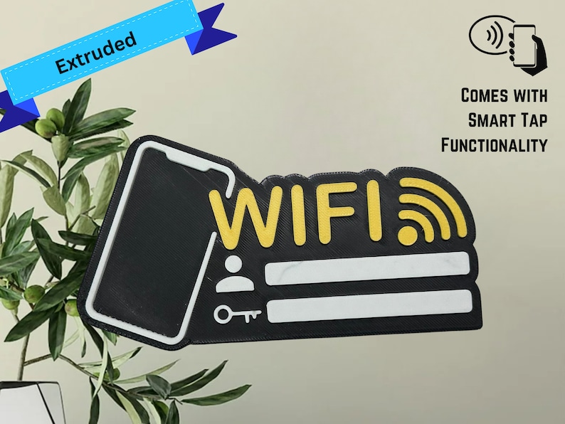 Wifi Smart Sign 3D Printed NFC Smart Tap | Wifi | Made for Homes ...