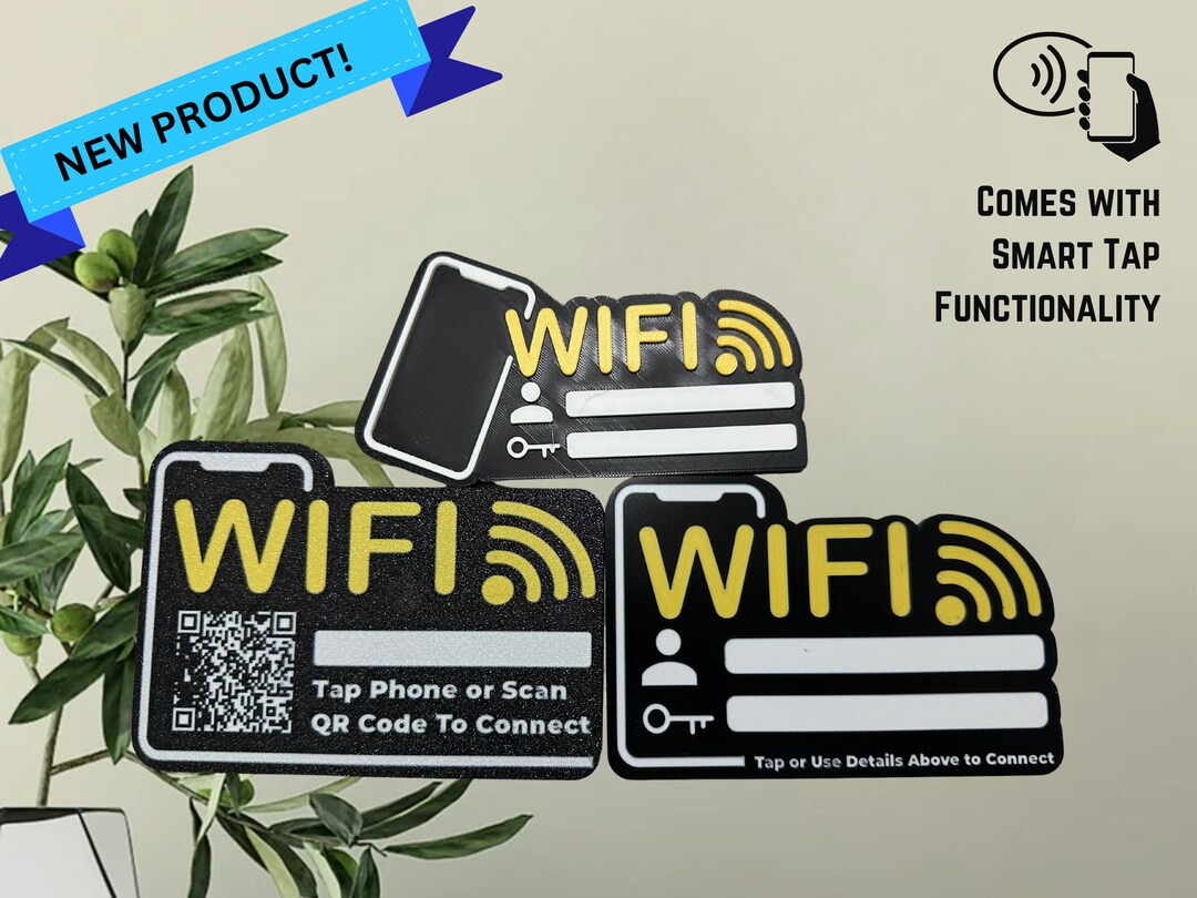 Wifi Smart Sign 3D Printed NFC Smart Tap | Wifi | Made for Homes ...