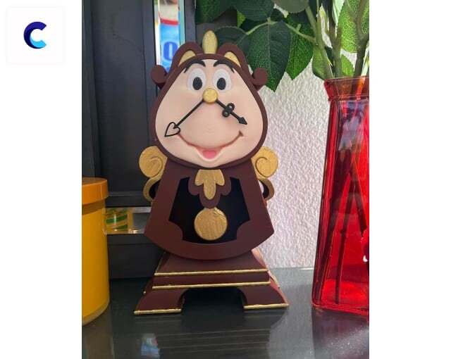 3D Printed Beauty & Beast Clock - Etsy