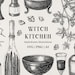 Kitchen Witch Clipart: Witchcraft Decor, Vintage Halloween, Hand Drawn ...