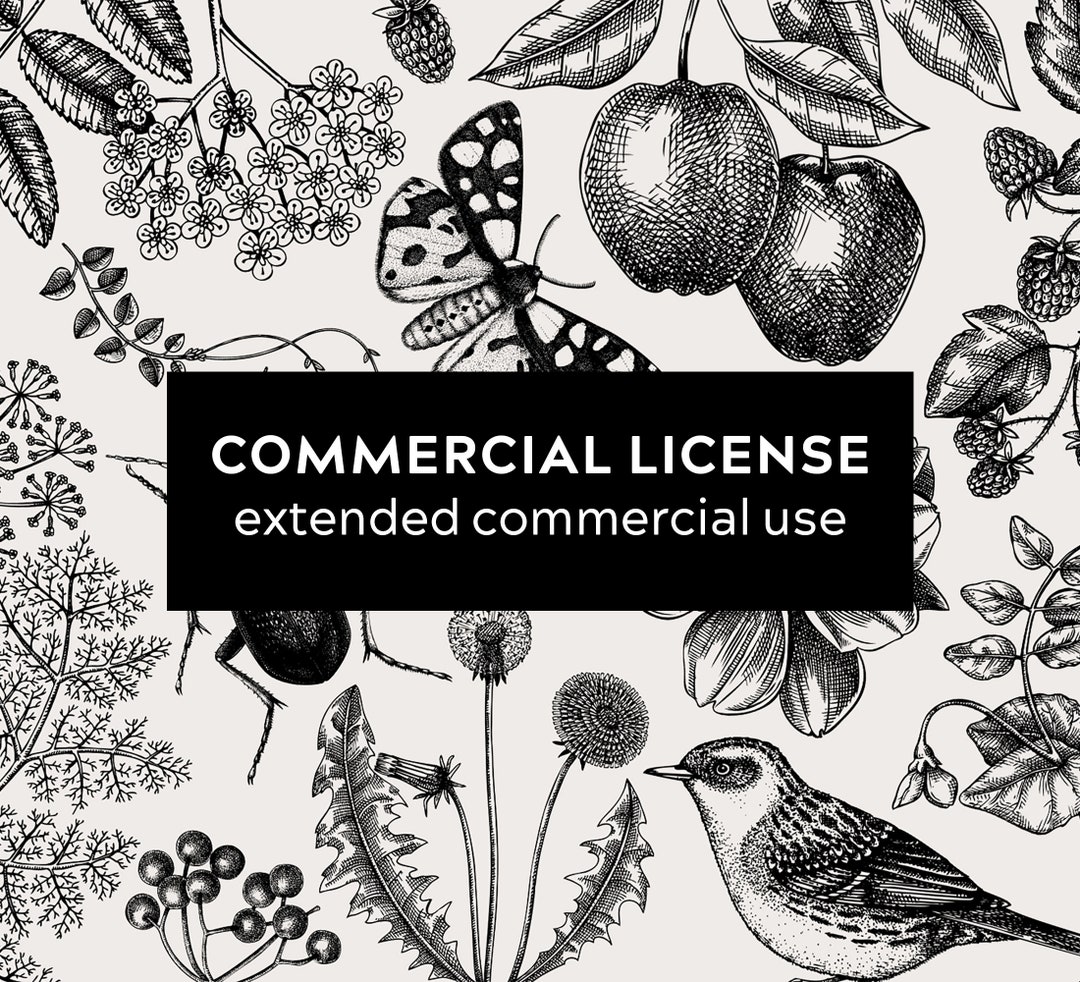 COMMERCIAL LICENSE. Extended Commercial Use - Etsy