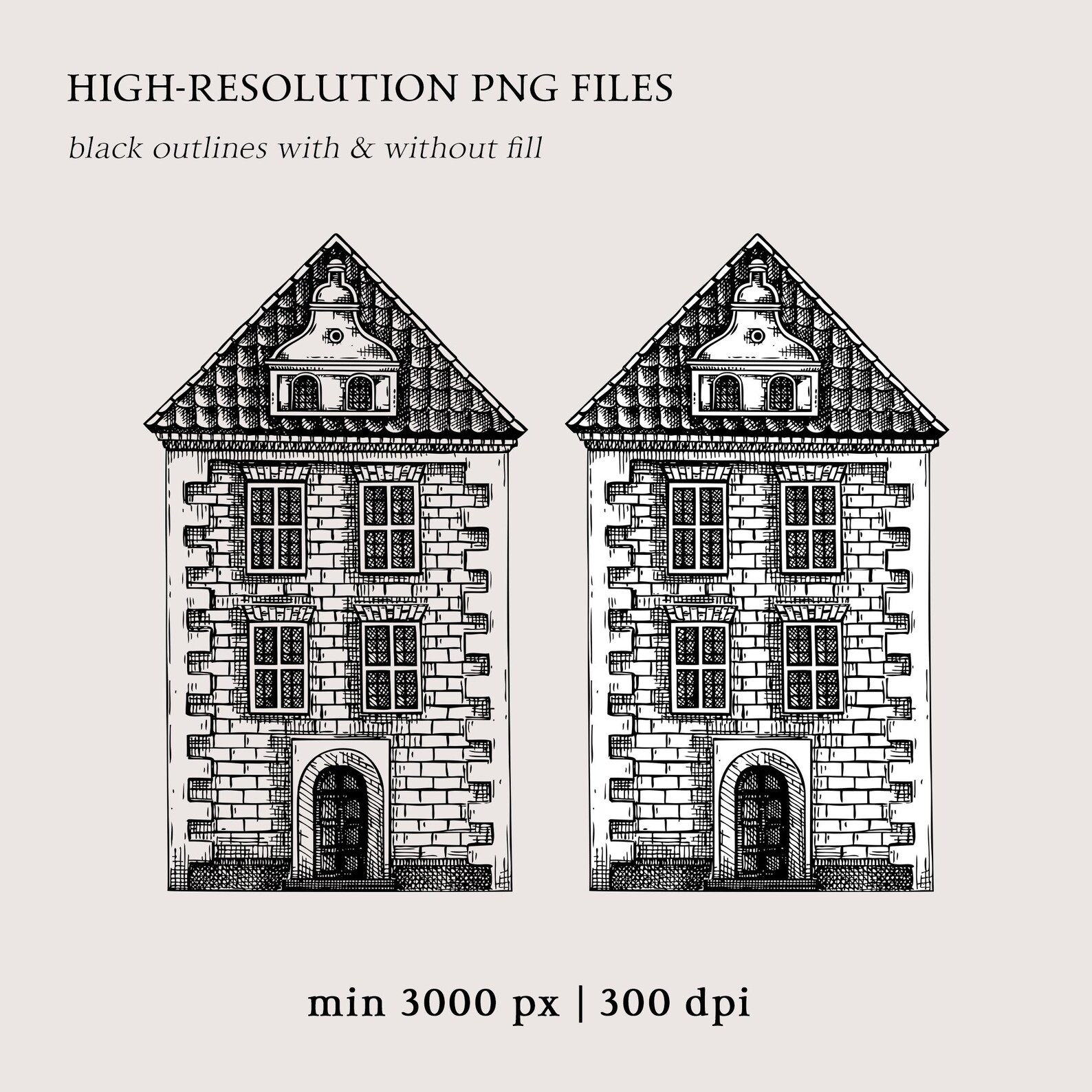 Hand Drawn House Sketch, Architecture Print, Urban Sketching, Vintage ...