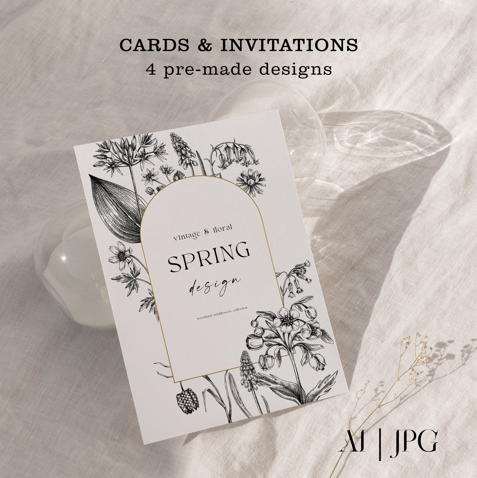 Spring PNG, Wild Flowers SVG, Wildflower Clipart, Vintage Easter ...