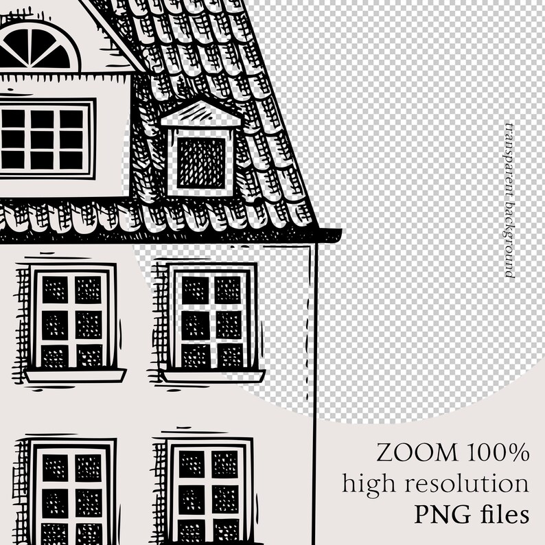 Hand Drawn House Sketch, Architecture Print, Urban Sketching, Vintage ...