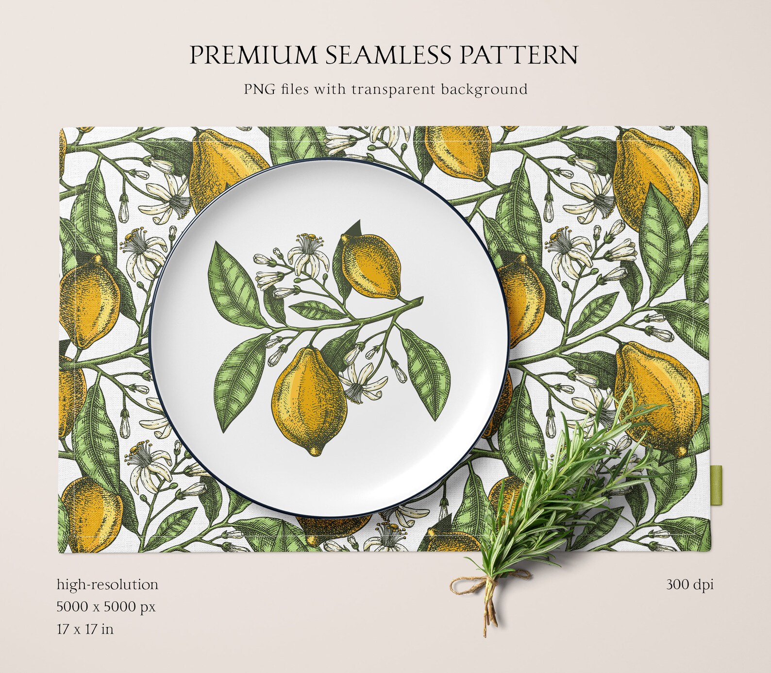 Lemon Print, Exotic Fruit Png, Summer Decor, Tropical Citrus Png Design ...
