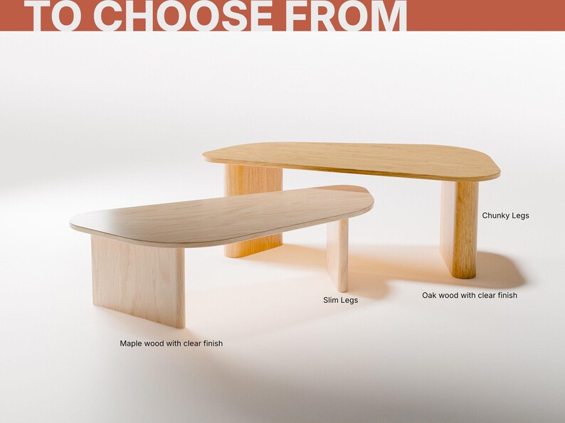VALE Coffee Table: Handcrafted MCM Scandinavian Design - Etsy