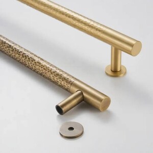 Matt Bras Metal Long Door Handles Large Metal Bar Pulls Modern Cabinet ...