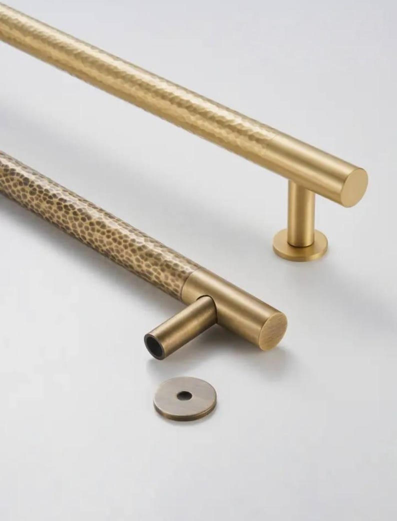 Matt Bras Metal Long Door Handles Large Metal Bar Pulls Modern Cabinet ...