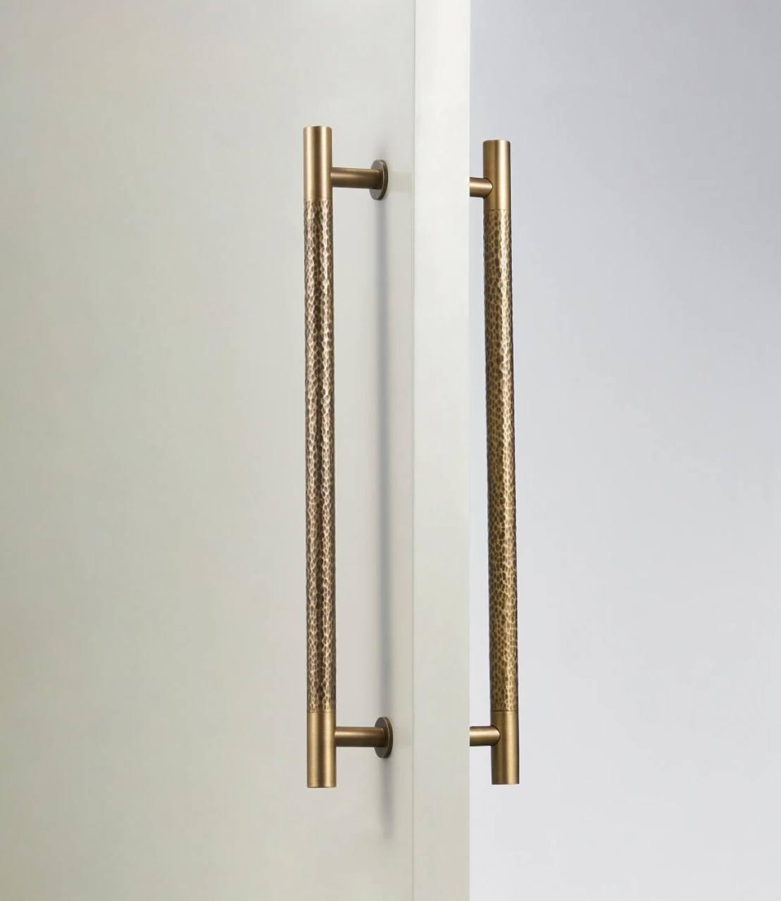 Matt Bras Metal Long Door Handles Large Metal Bar Pulls Modern Cabinet ...