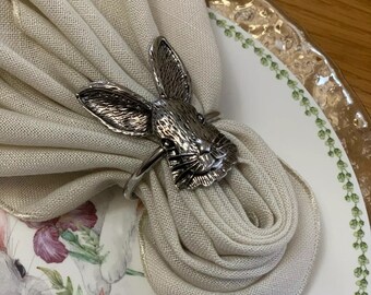 Rabbit Napkin Rings - Etsy