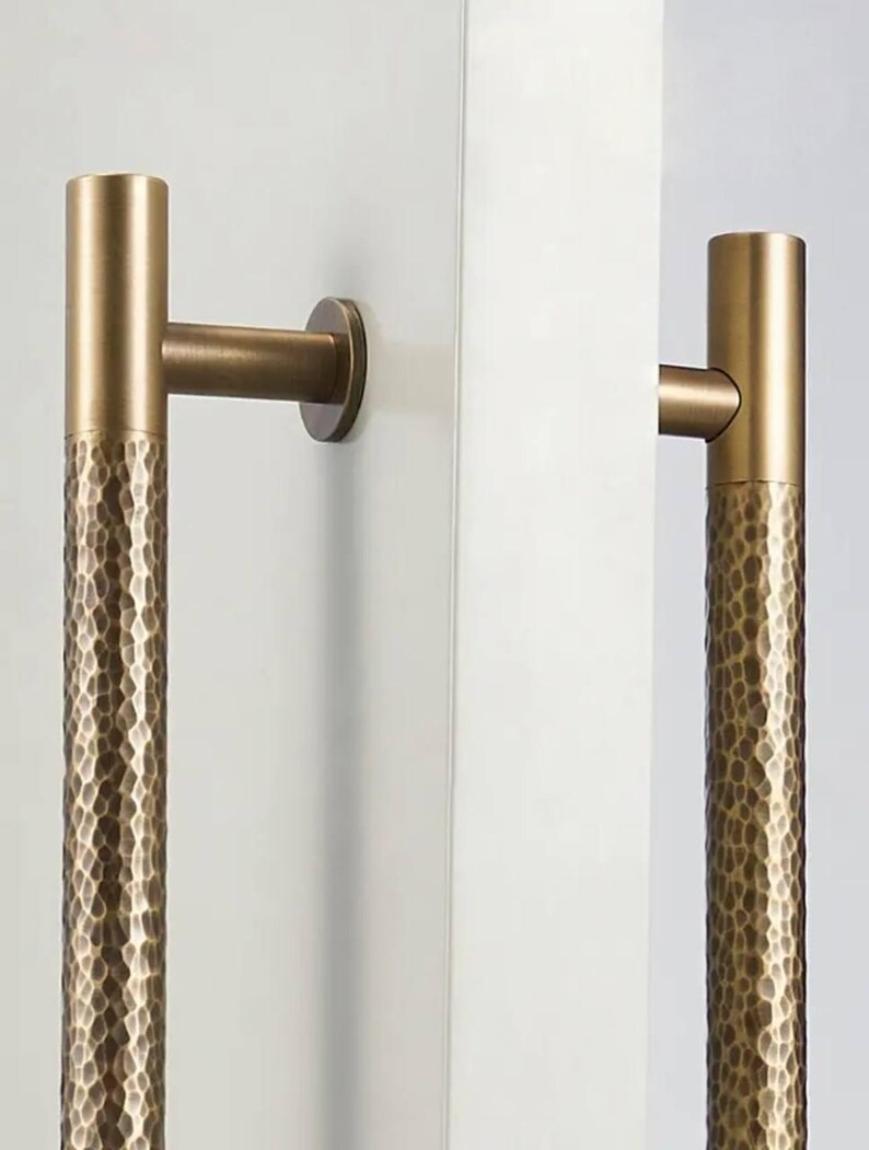 Matt Bras Metal Long Door Handles Large Metal Bar Pulls Modern Cabinet ...