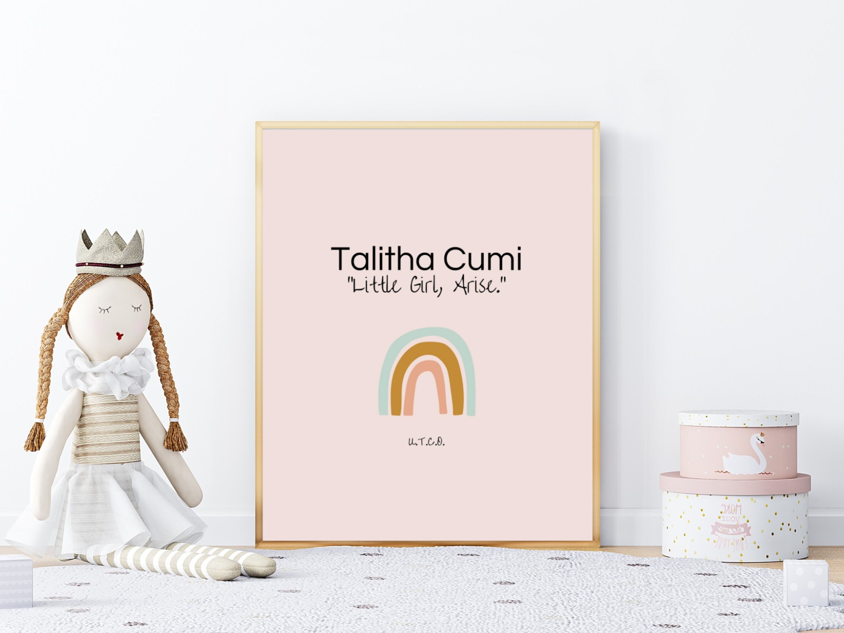 Talitha Cumi Art Print Little Girl Arise Wall Art Nursery - Etsy