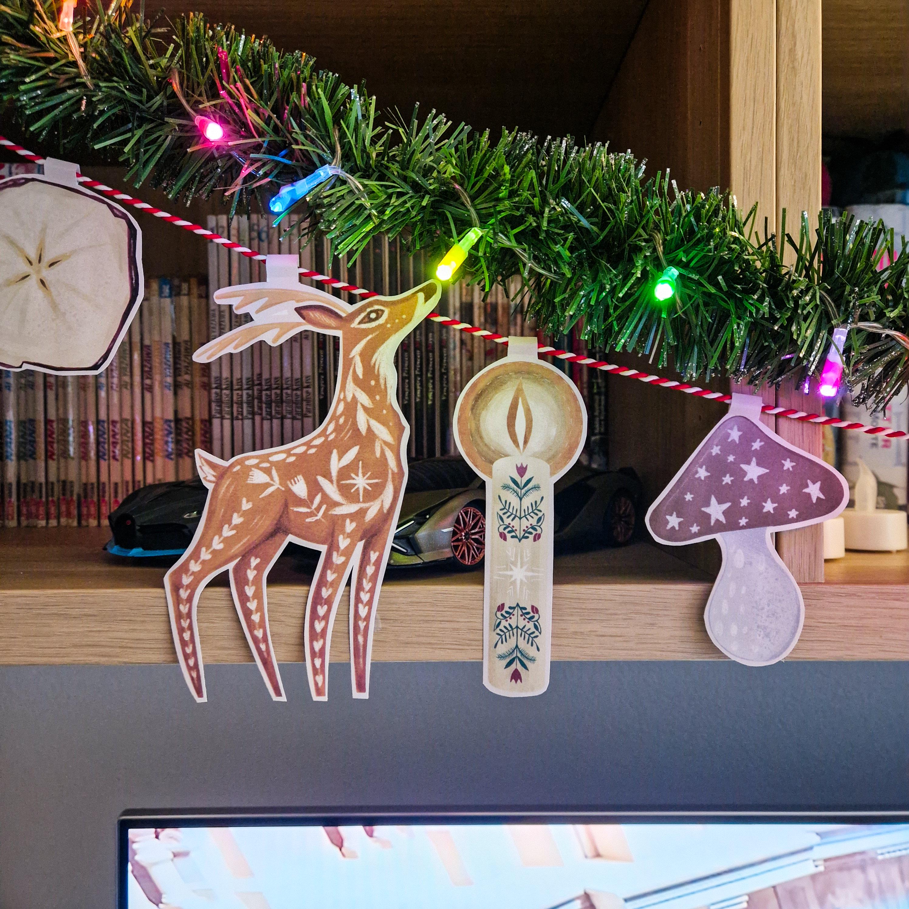 Winter Solstice Banner - Printable DIY Christmas Decorations - Etsy